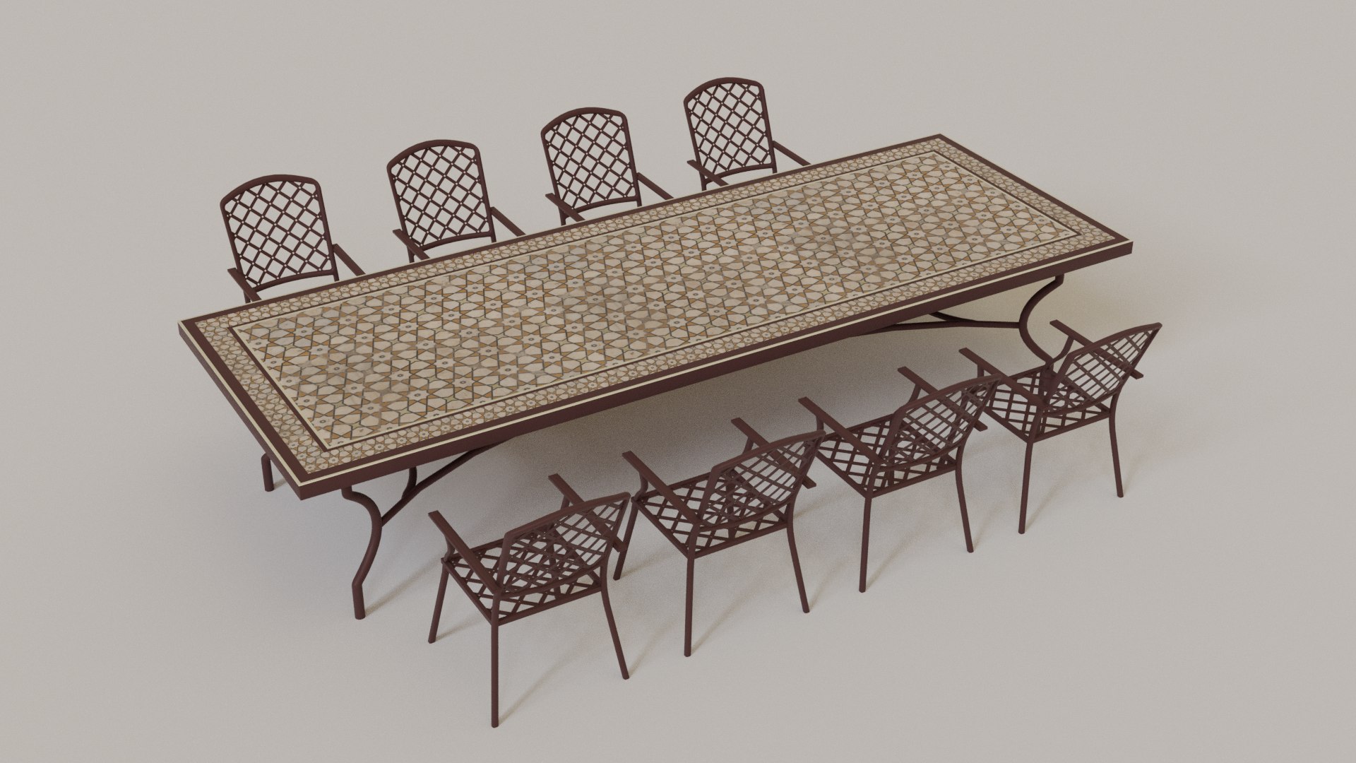3D Moroccan Table - TurboSquid 1584852