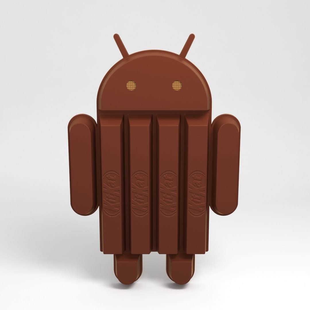 3d android kitkat kit kat model