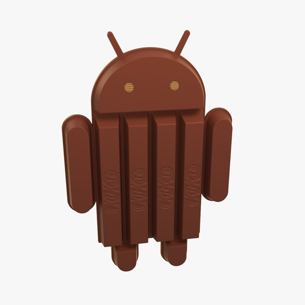 3d android kitkat kit kat model