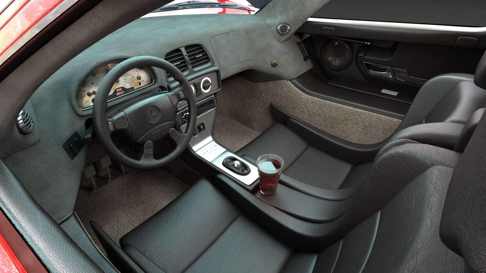 Mercedes-benz Clk-gtr 1997 3d Model