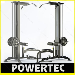 powertec l-mp10 multi press 3d model