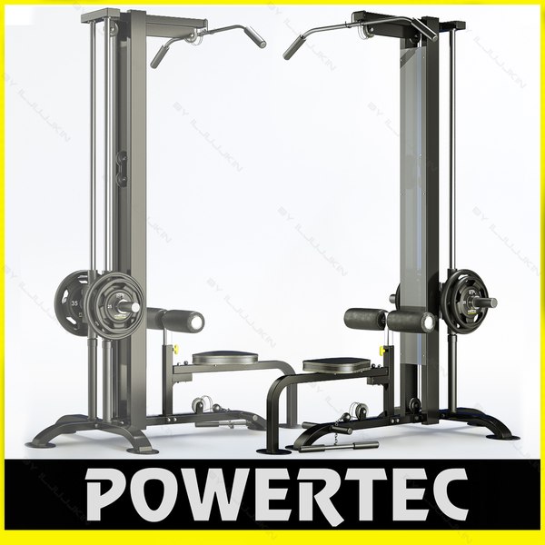 modelo 3d Powertec P-LM10 lat machine - TurboSquid 581266