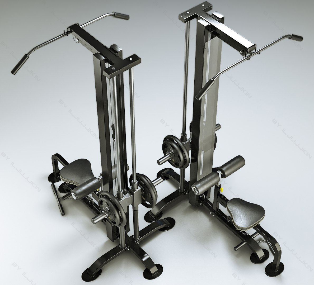 3d Powertec P-lm10 Lat Machine