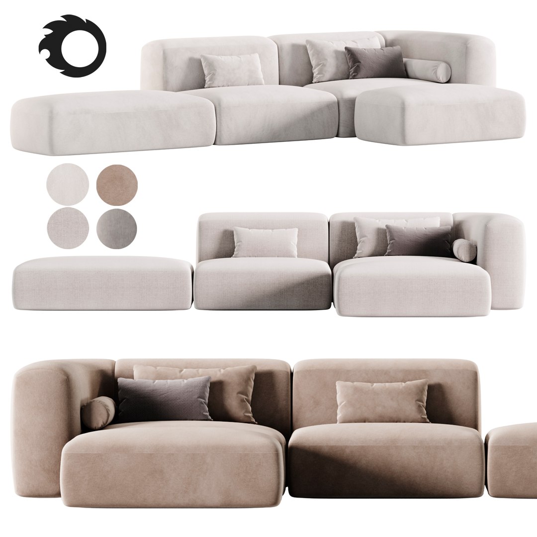 Clara Sofa Baxter 01 3D Model - TurboSquid 2112900