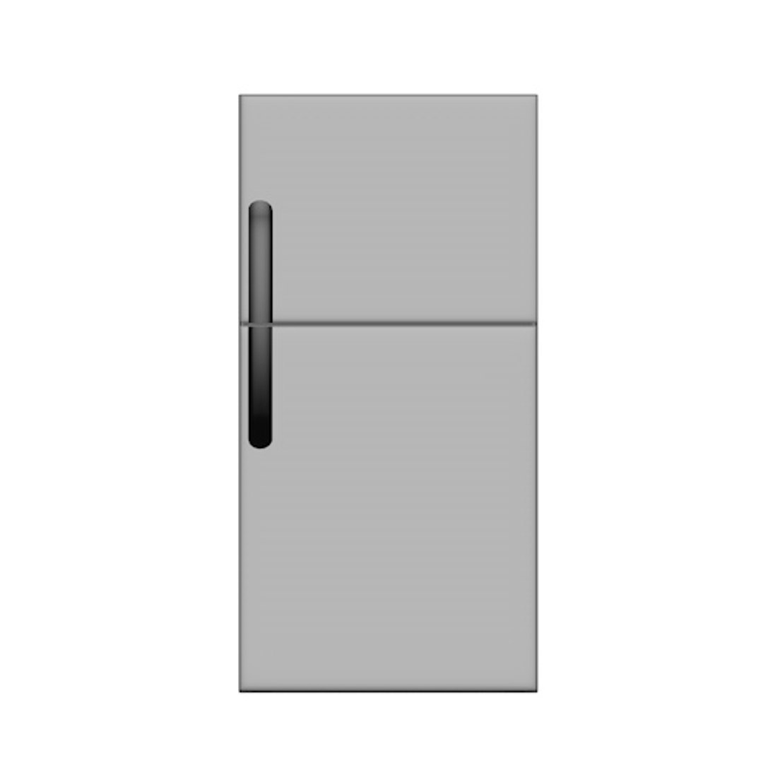 Simple Fridge Minimalist 3D Model - TurboSquid 1585218