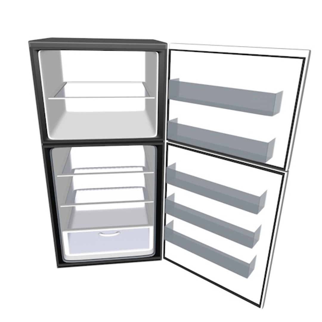 Simple Fridge Minimalist 3D Model - TurboSquid 1585218