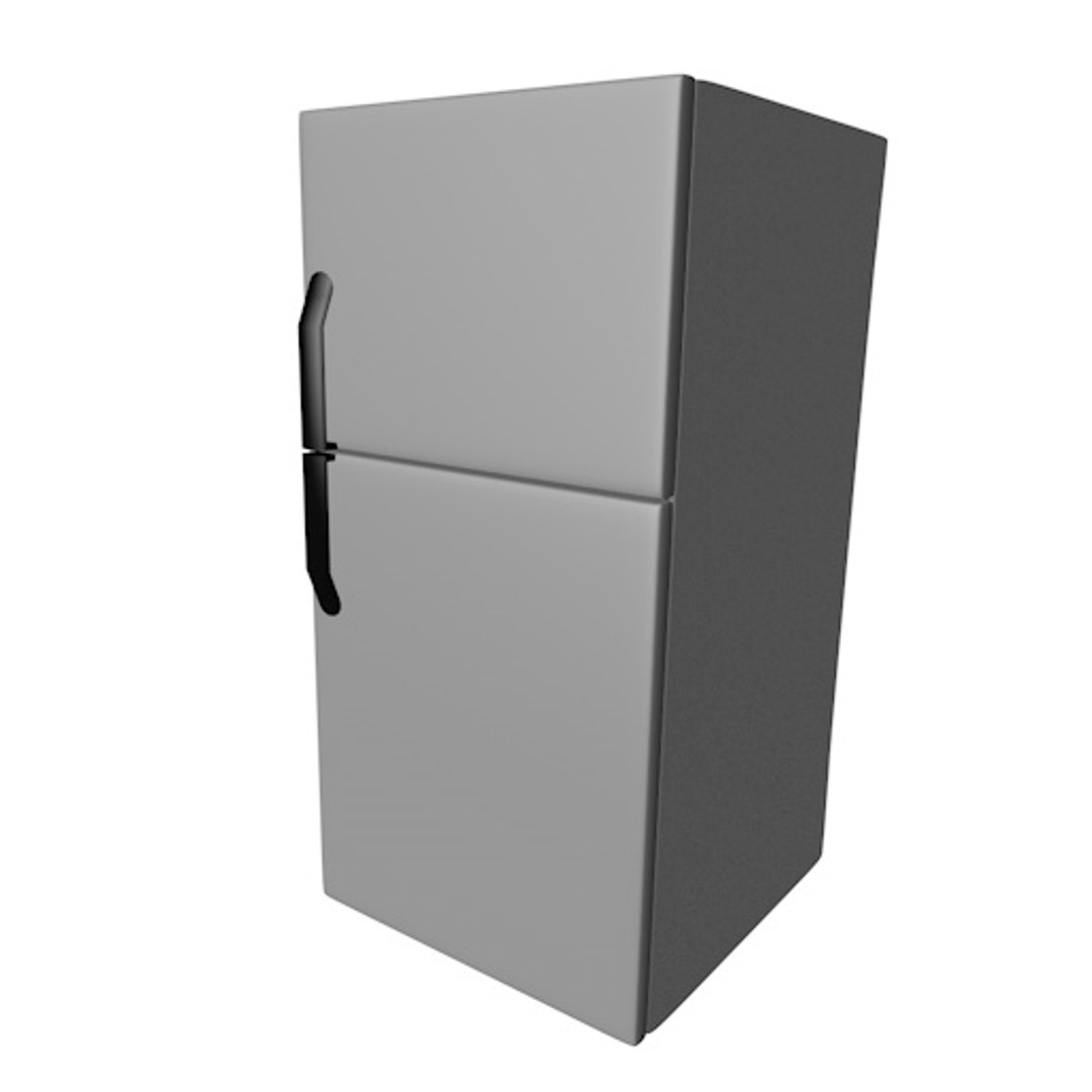 Simple Fridge Minimalist 3D Model - TurboSquid 1585218