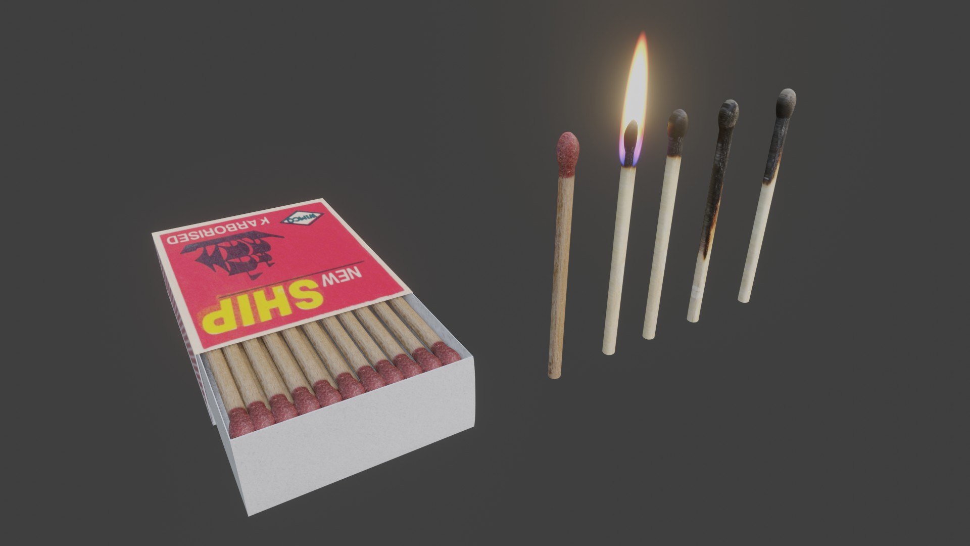 3D Matches Package - TurboSquid 2088764