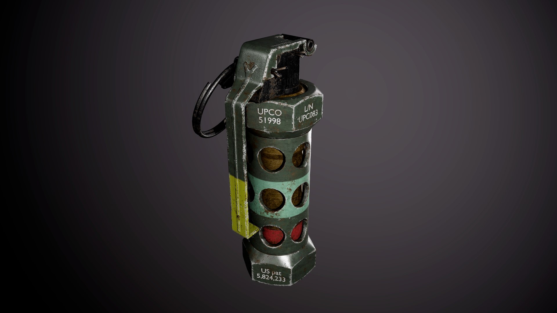 Flashbang Grenade 3D Model - TurboSquid 2237545