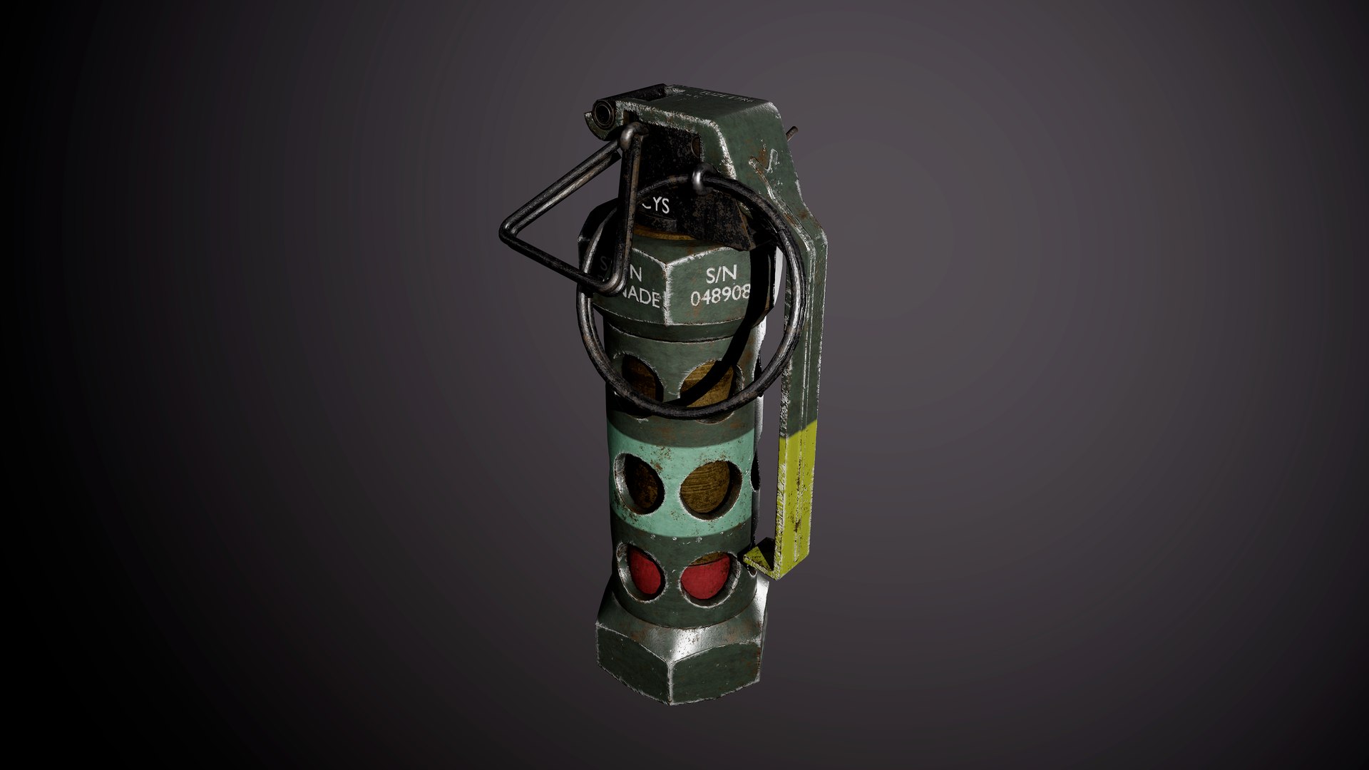 Flashbang Grenade 3D Model - TurboSquid 2237545