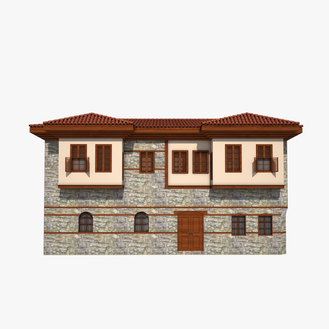 3d Traditional Ottoman House Antalya Model