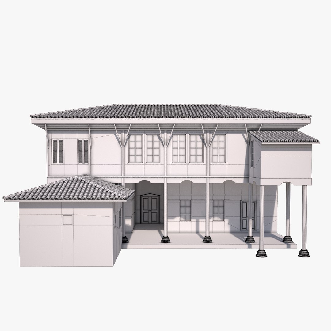 3d Traditional Ottoman House Antalya Model