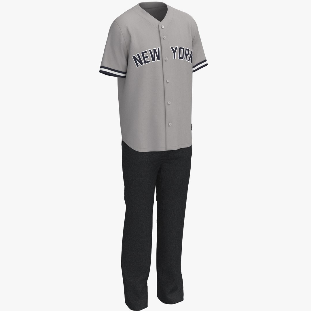 3D Baseball Jersey Outfit - TurboSquid 2142493