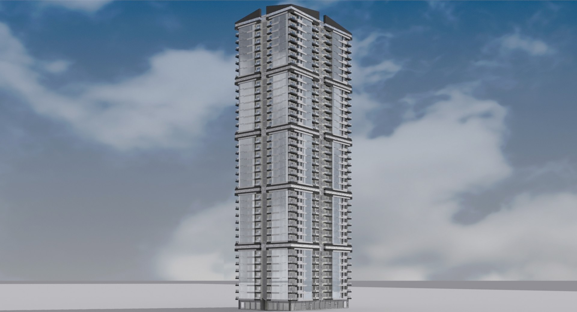 Modern Skyscraper Building 3D - TurboSquid 1415096