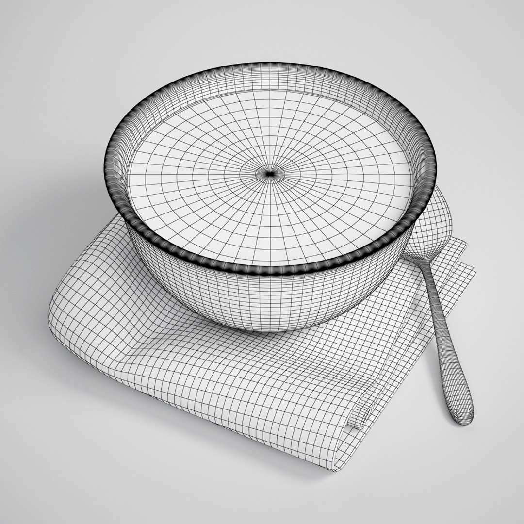 3d Model Bowl Soup
