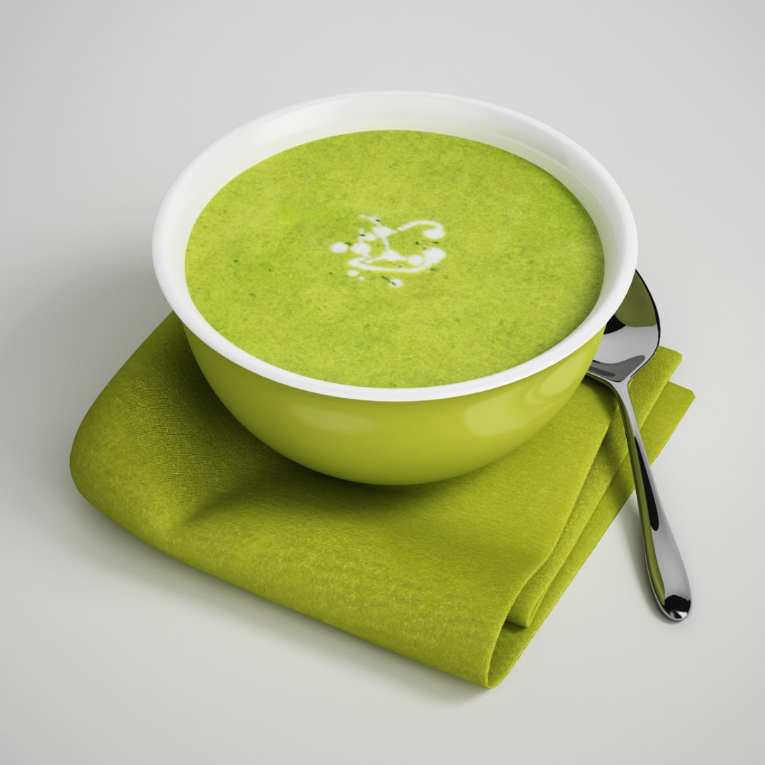 3d Model Bowl Soup