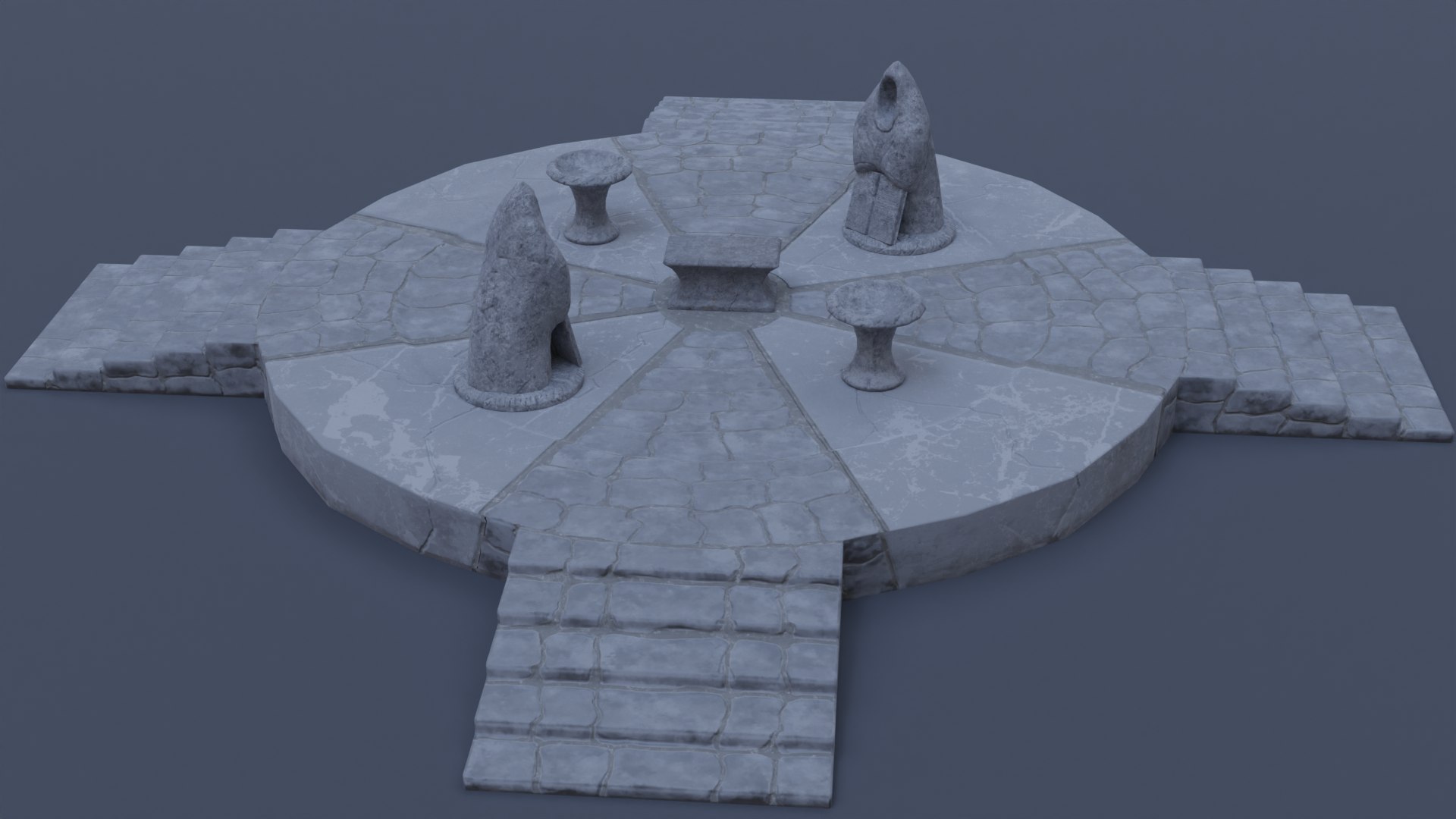 Stone Altar Low-poly 3D Model 3D Model - TurboSquid 2041610