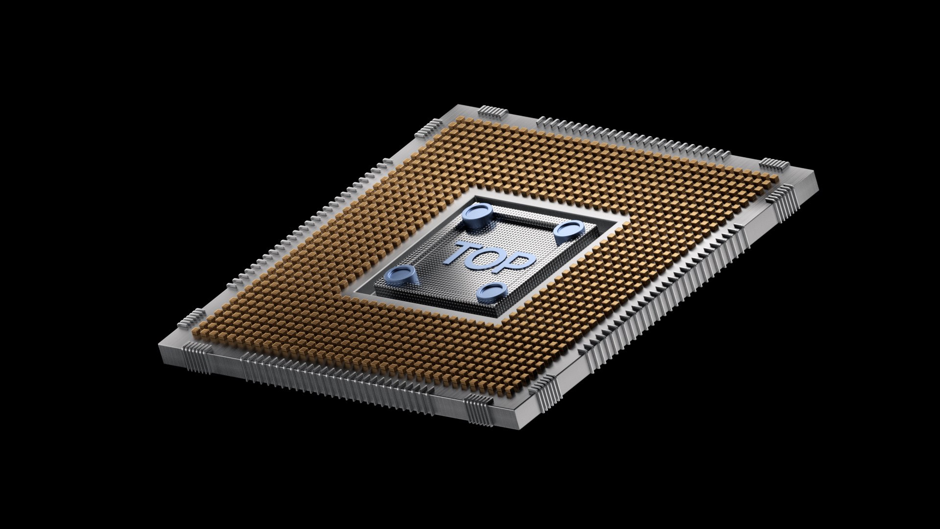 3D Capacitor Chip CPU Model - TurboSquid 2261245