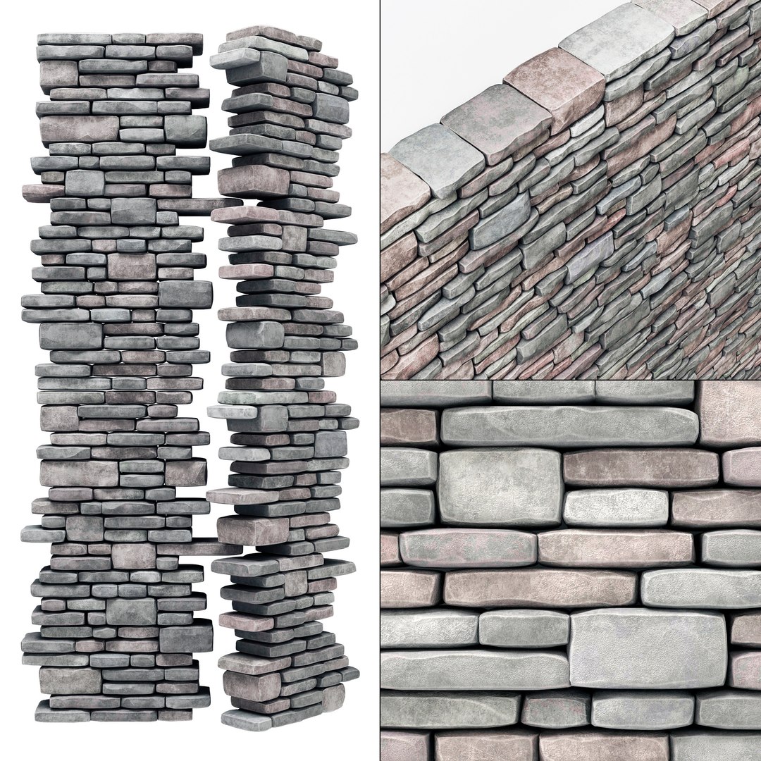 Brick Stone Granite 3D Model - TurboSquid 1507452