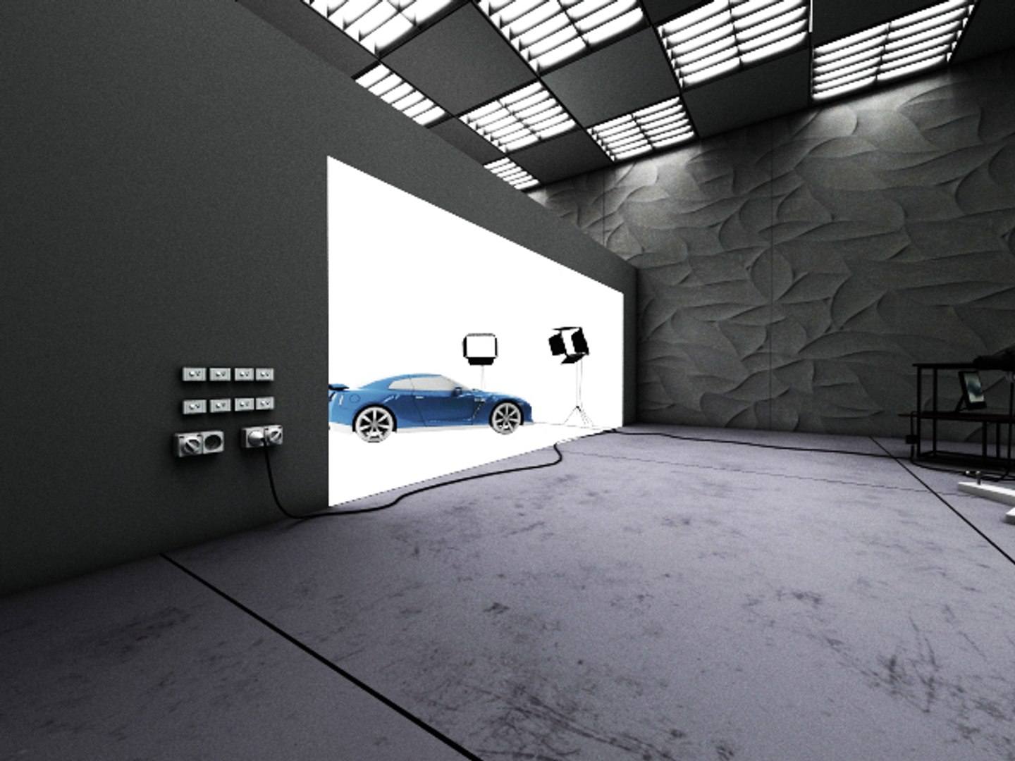 Studio Render Car 3d Max