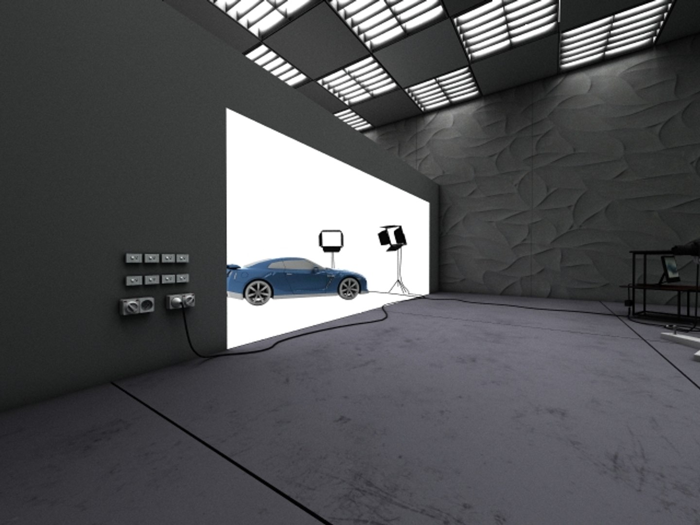 Studio Render Car 3d Max