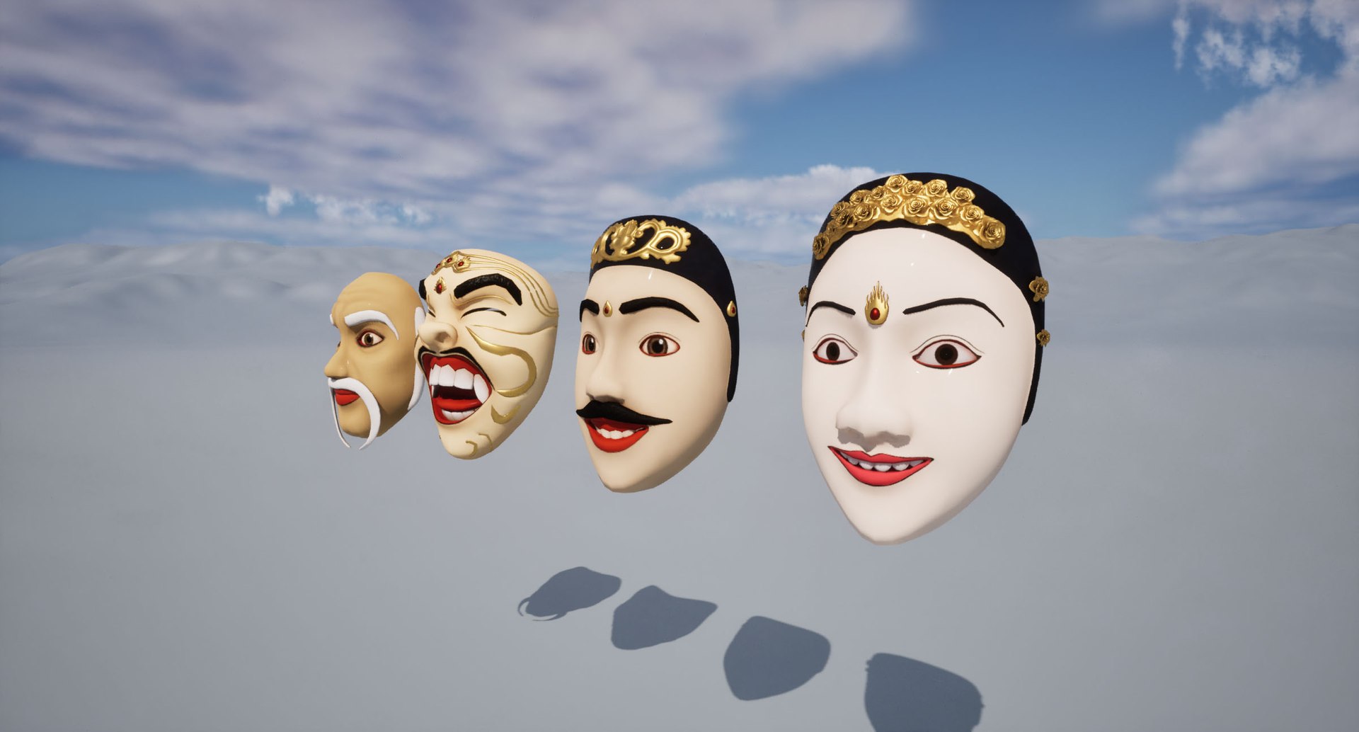 Topeng Sidakarya Sacred Balinese Mask Prop 3D Model - TurboSquid 2419904