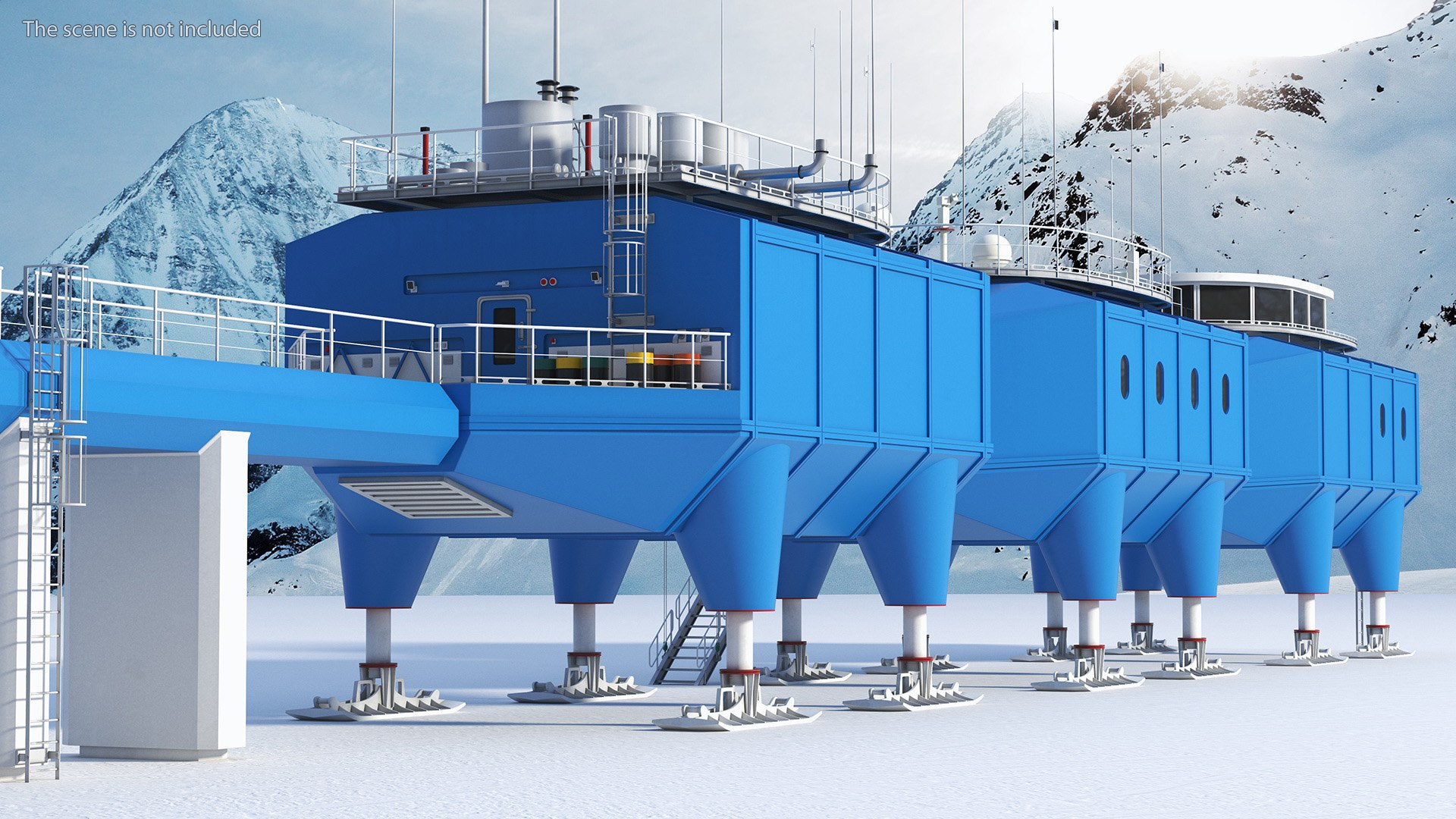 Antarctic Station Halley VI 3D - TurboSquid 2198608