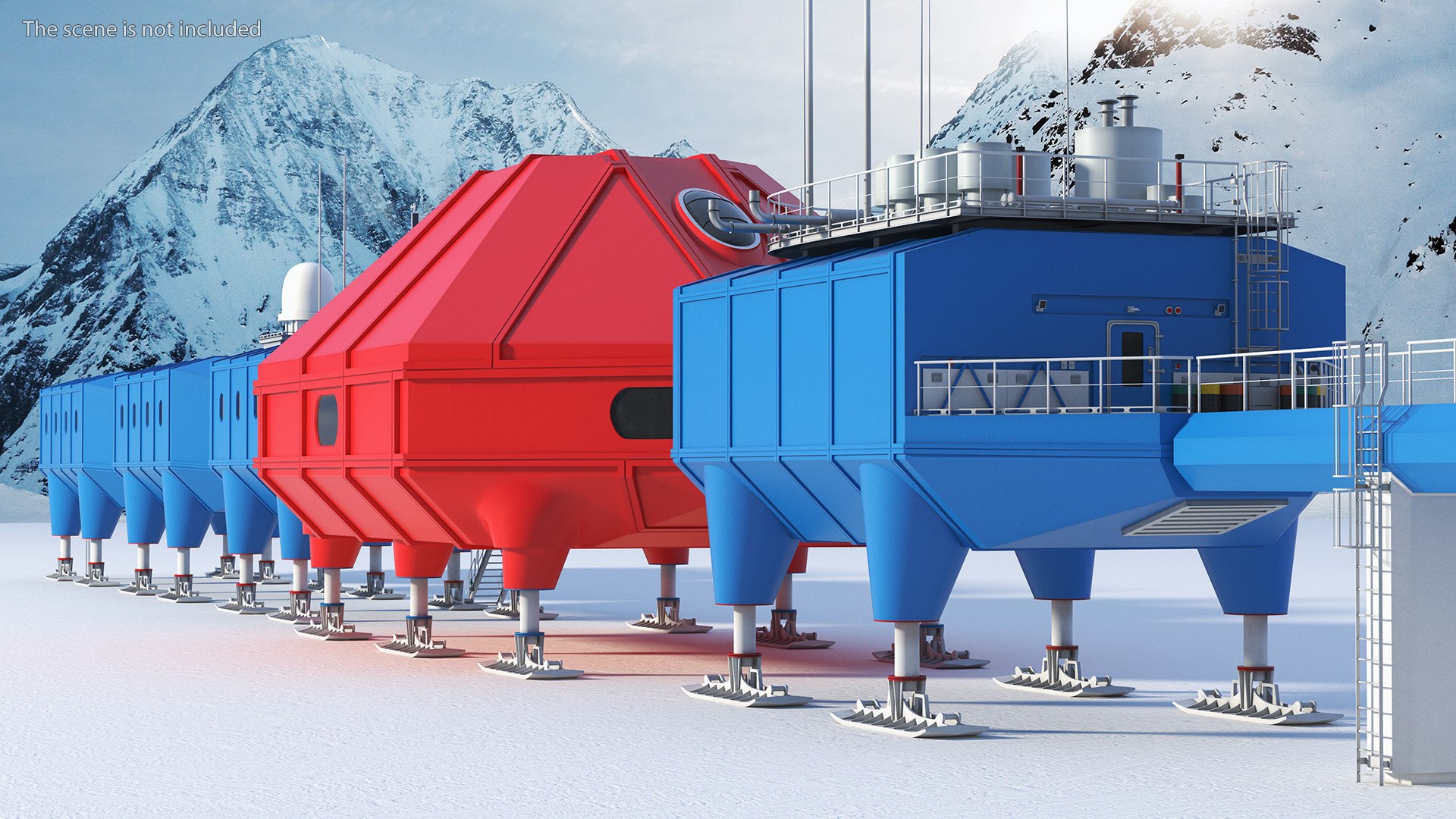 Antarctic Station Halley VI 3D - TurboSquid 2198608