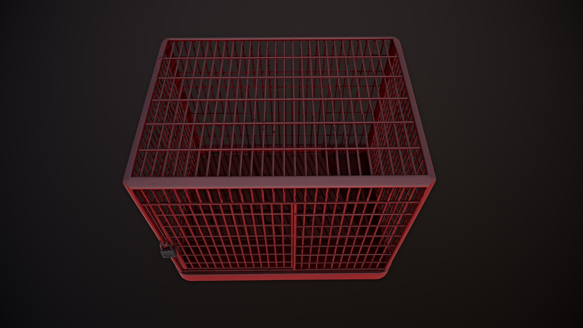 Cage - Red 2k 3D Model - TurboSquid 1488200