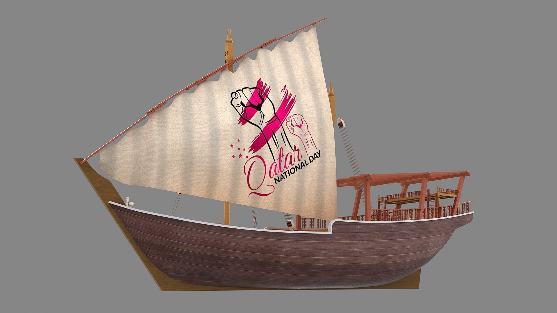 Qatar Traditional Boat 3D Model 3D Model - TurboSquid 2285428