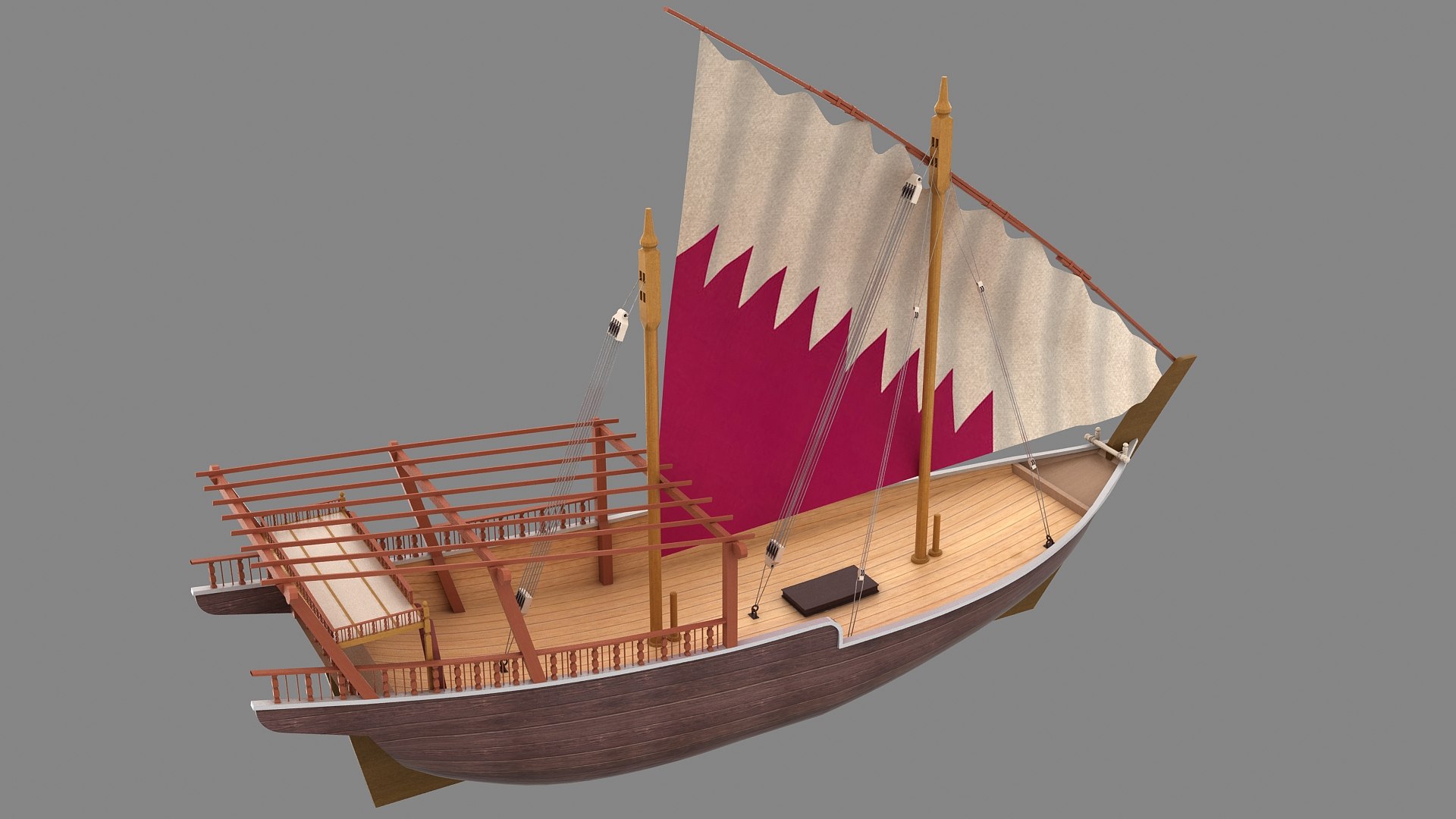 Qatar Traditional Boat 3D Model 3D Model - TurboSquid 2285428