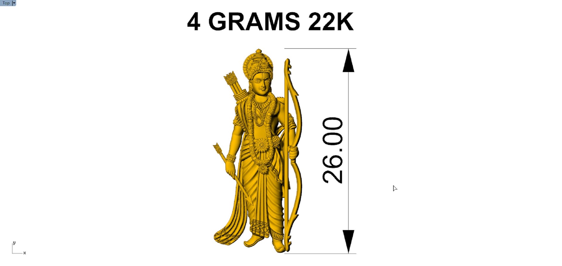 Sri ramar pendent 3D model - TurboSquid 2181188