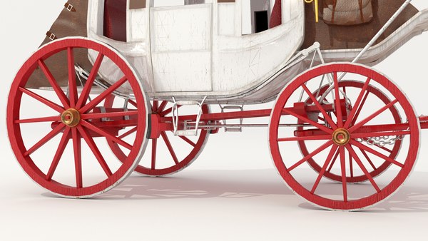 3D Horse Carriage model - TurboSquid 1954036