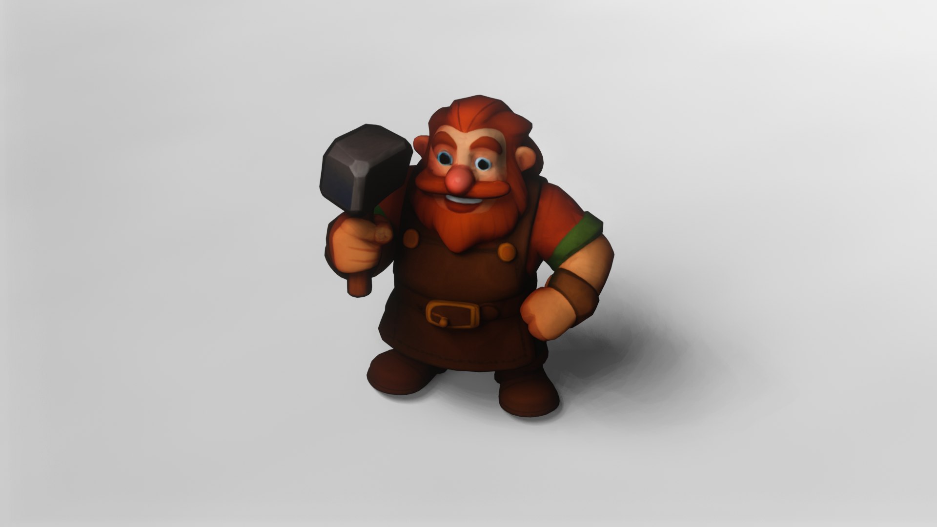 Cartoon Blacksmith Character 3D Model 3D Model - TurboSquid 2416142