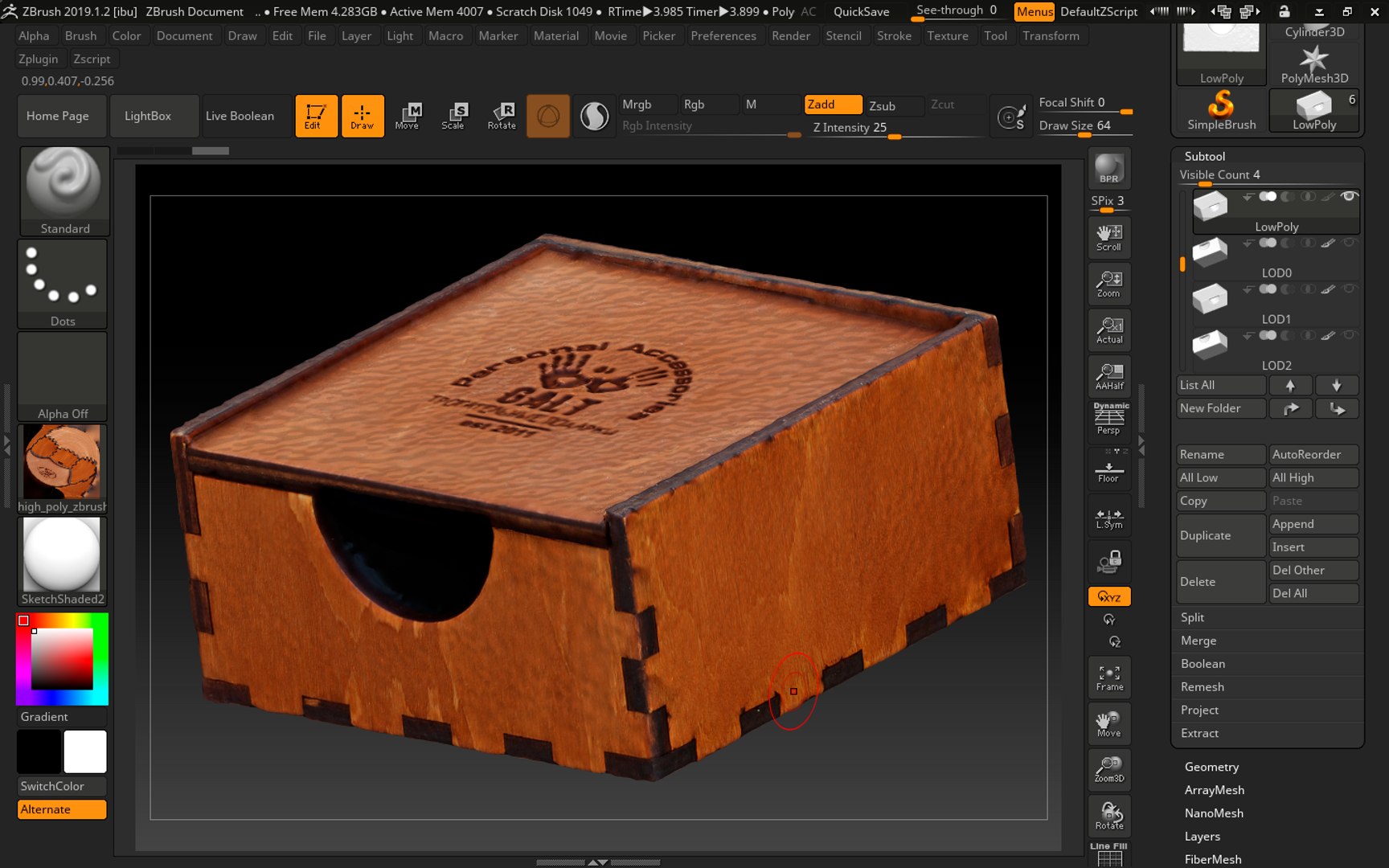 Scanned Box Model - TurboSquid 1703532