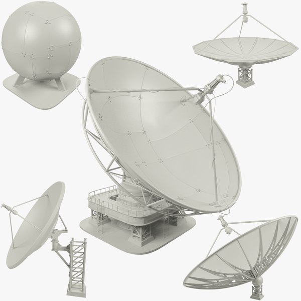 Satellite dish 3D model - TurboSquid 1275292