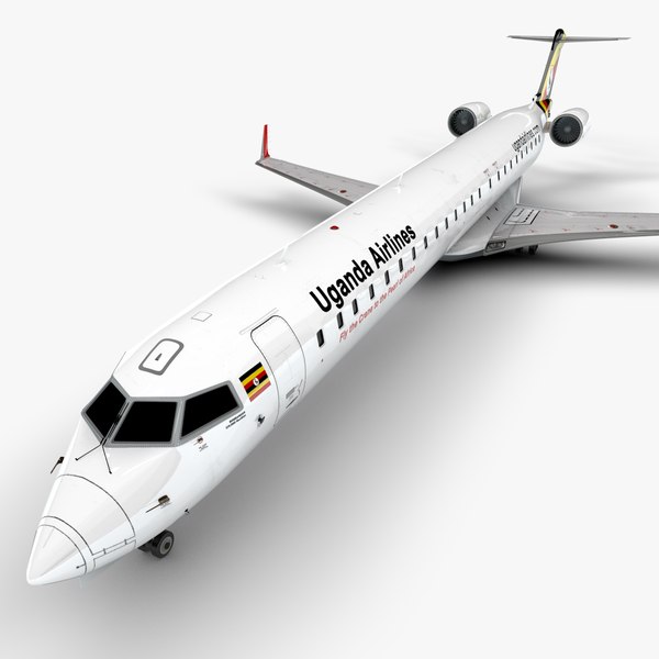 우간다 항공 CRJ-900 3D 모델 - TurboSquid 2215276
