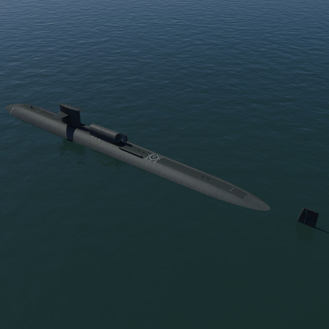 3d Model Uss Dallas Submarines Dry