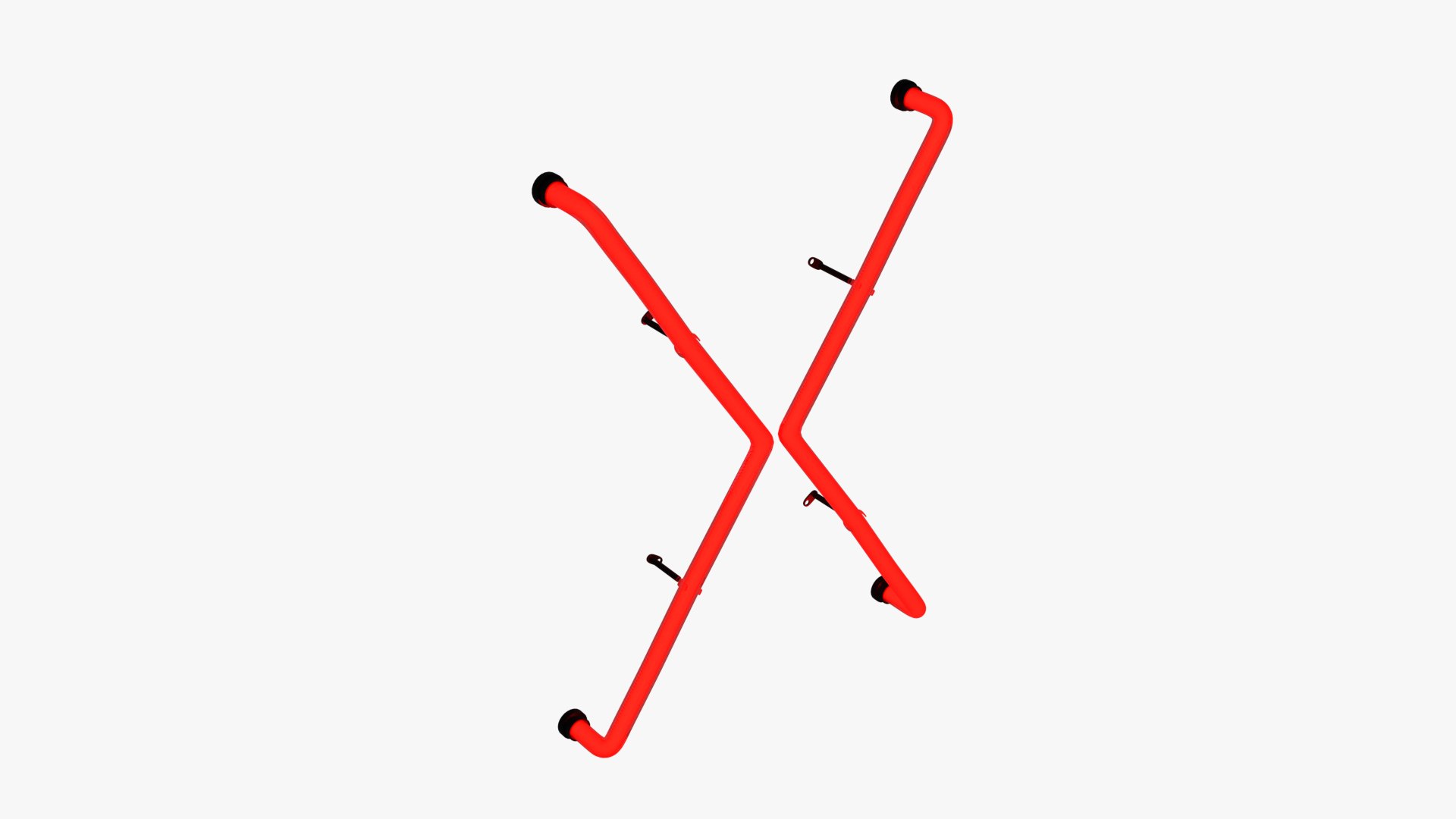 3D Model Neon Red Alphabet X - TurboSquid 2162274