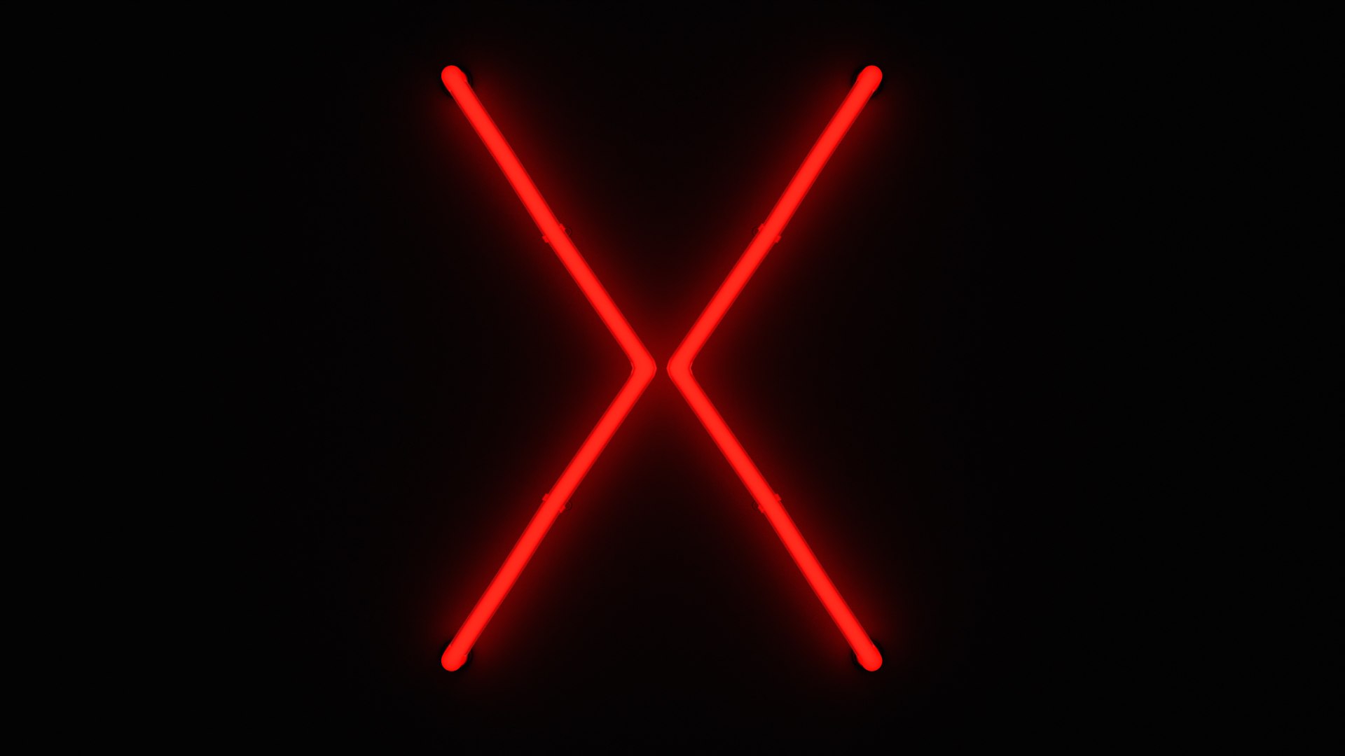 3D model Neon Red Alphabet X - TurboSquid 2162274