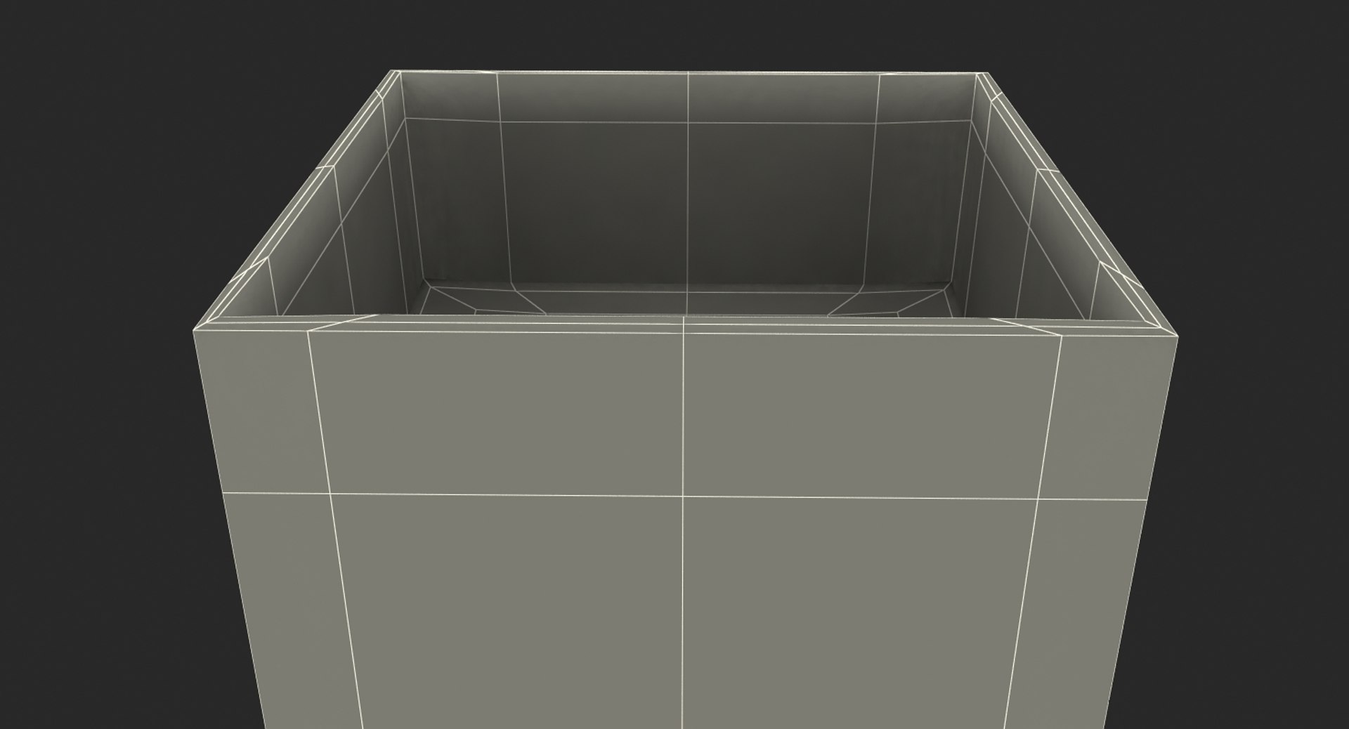 3D square glass vase water - TurboSquid 1255696