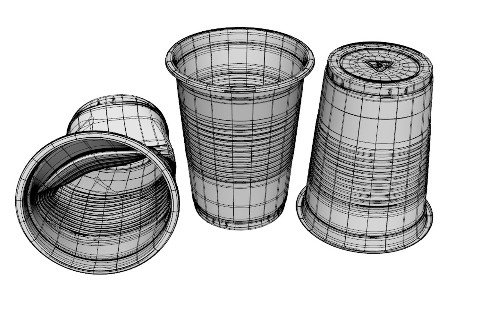 Plastic Cups 3D Model - TurboSquid 1171350