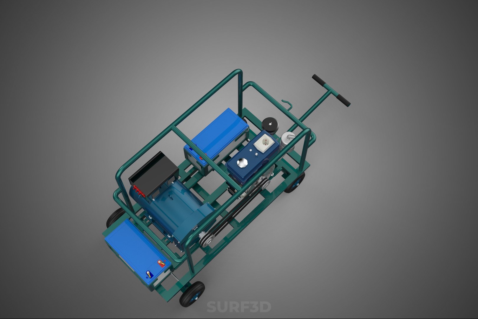 ROADSIDE MOBILE ELECTRIC VEHICLE EV CAR CHARGER GENERATOR DIESEL 3D ...