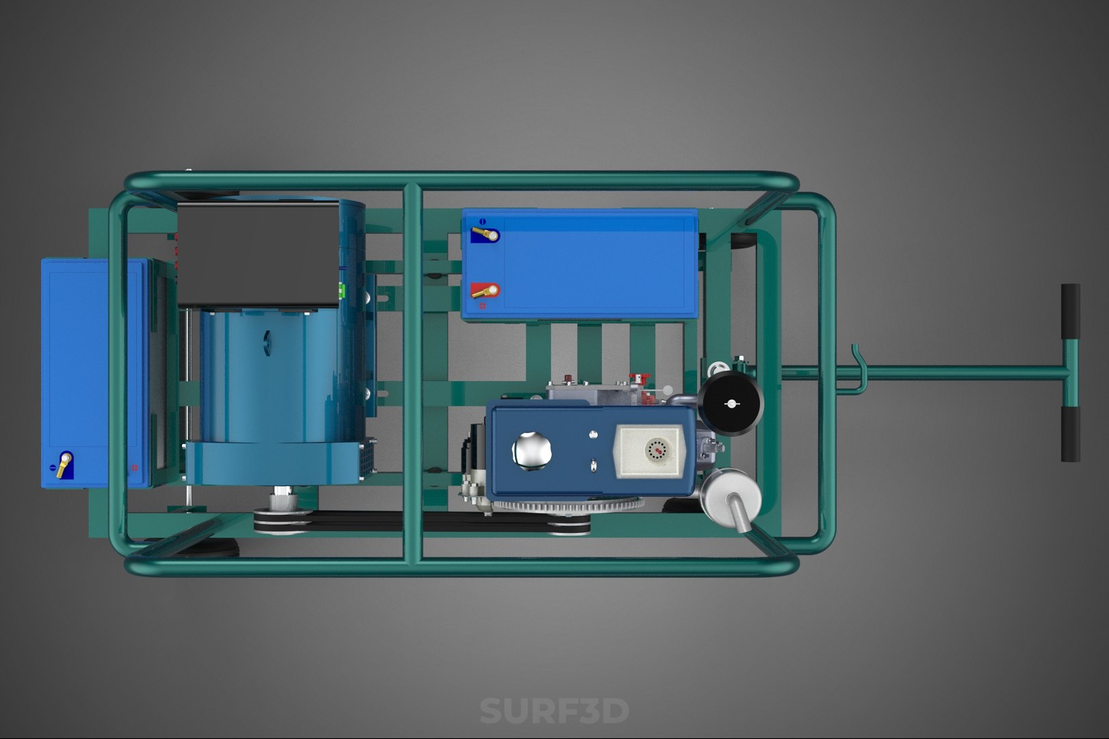ROADSIDE MOBILE ELECTRIC VEHICLE EV CAR CHARGER GENERATOR DIESEL 3D ...