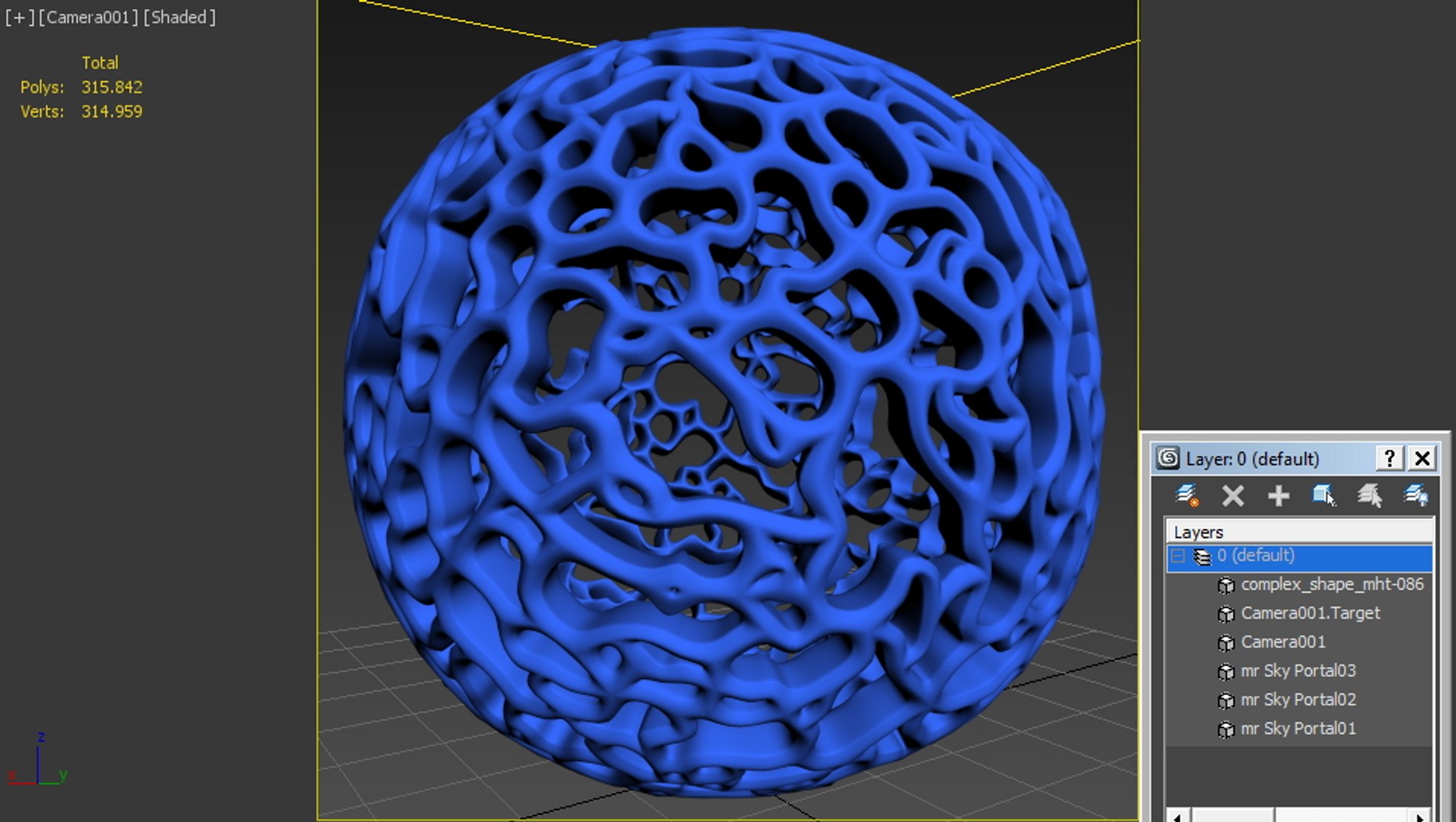 complex shape 3d model