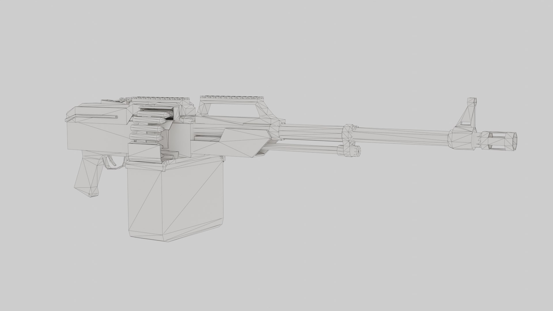 3D Machine Gun RPD AK47 Game Ready - TurboSquid 2047443
