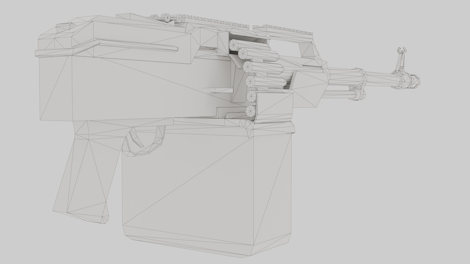 3D Machine Gun RPD AK47 Game Ready - TurboSquid 2047443