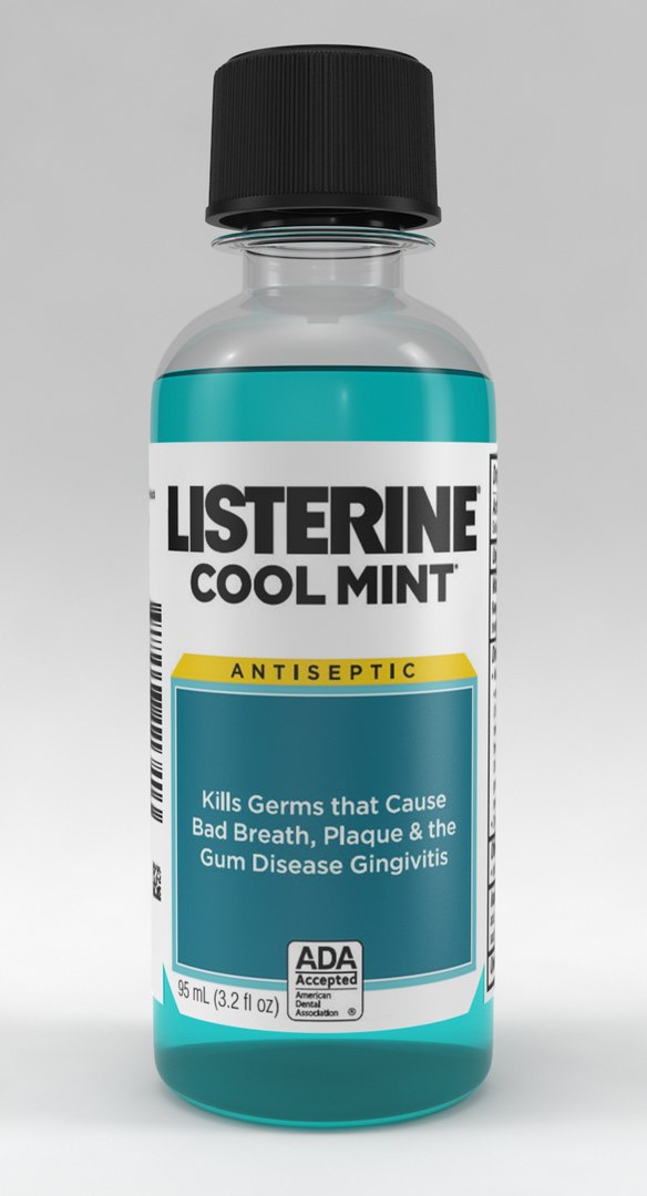 3d listerine cool mint model