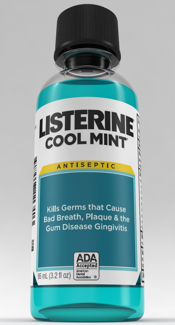 3d listerine cool mint model
