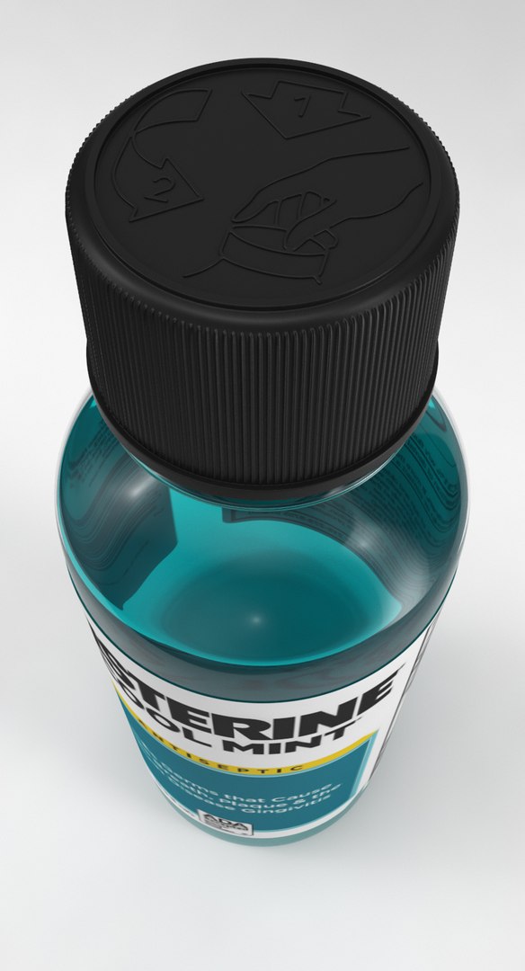 3d listerine cool mint model